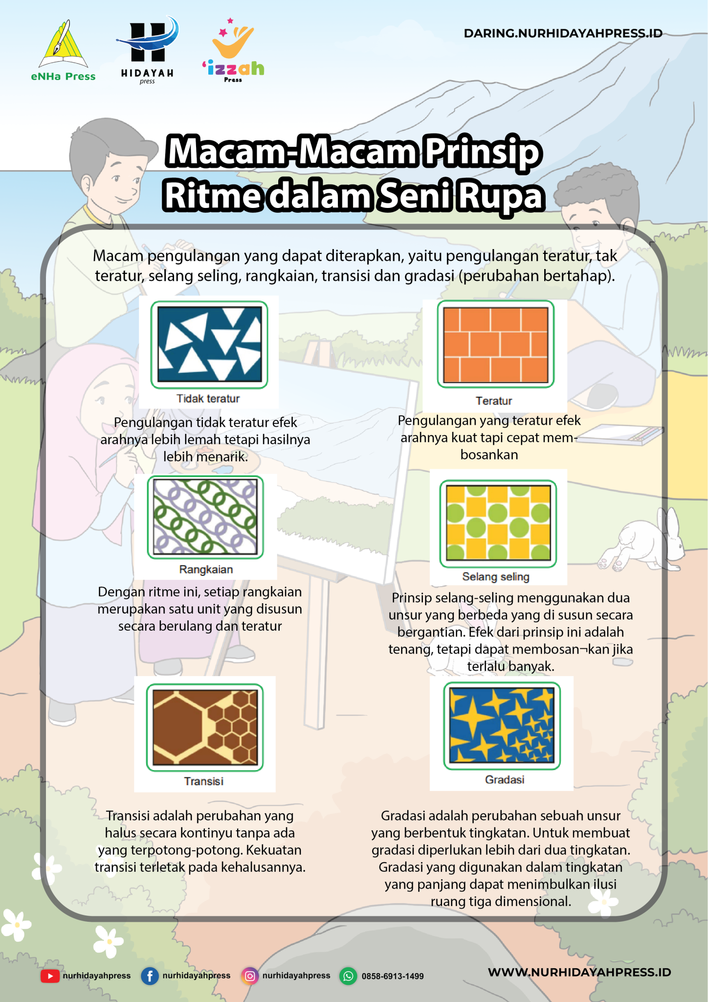 Macam-Macam Prinsip Ritme dalam Seni Rupa - Daring Nur Hidayah Press