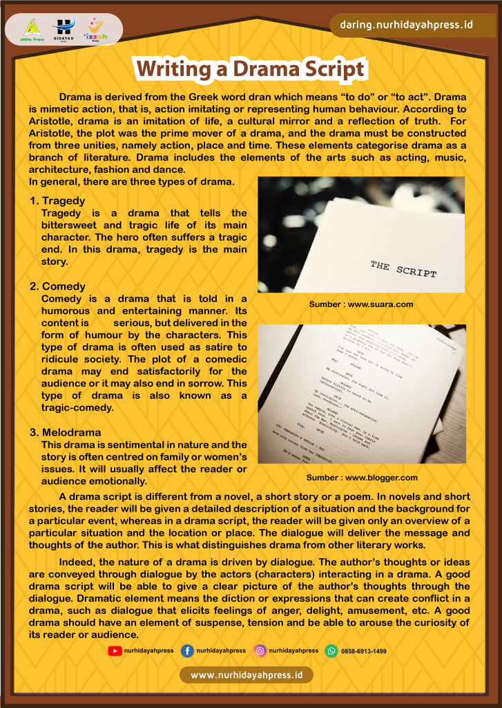 Writing a Drama Script - Daring Nur Hidayah Press